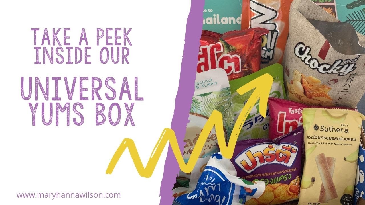 Take a peek inside our Universal Yums Box. - YouTube