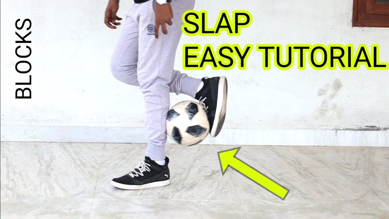 LEARN FOOTBALL SKILLS // SLAP Football Tutorial// Prashanth balaji ...