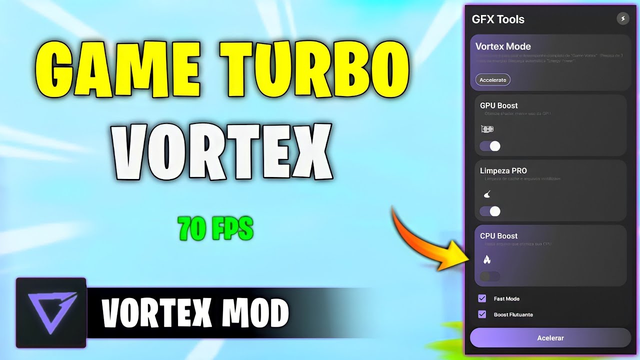 🚨 GAME TURBO VORTEX NOVAS FUNÇÕES ADICIONAIS GAME BOOSTER VORTEX - YouTube
