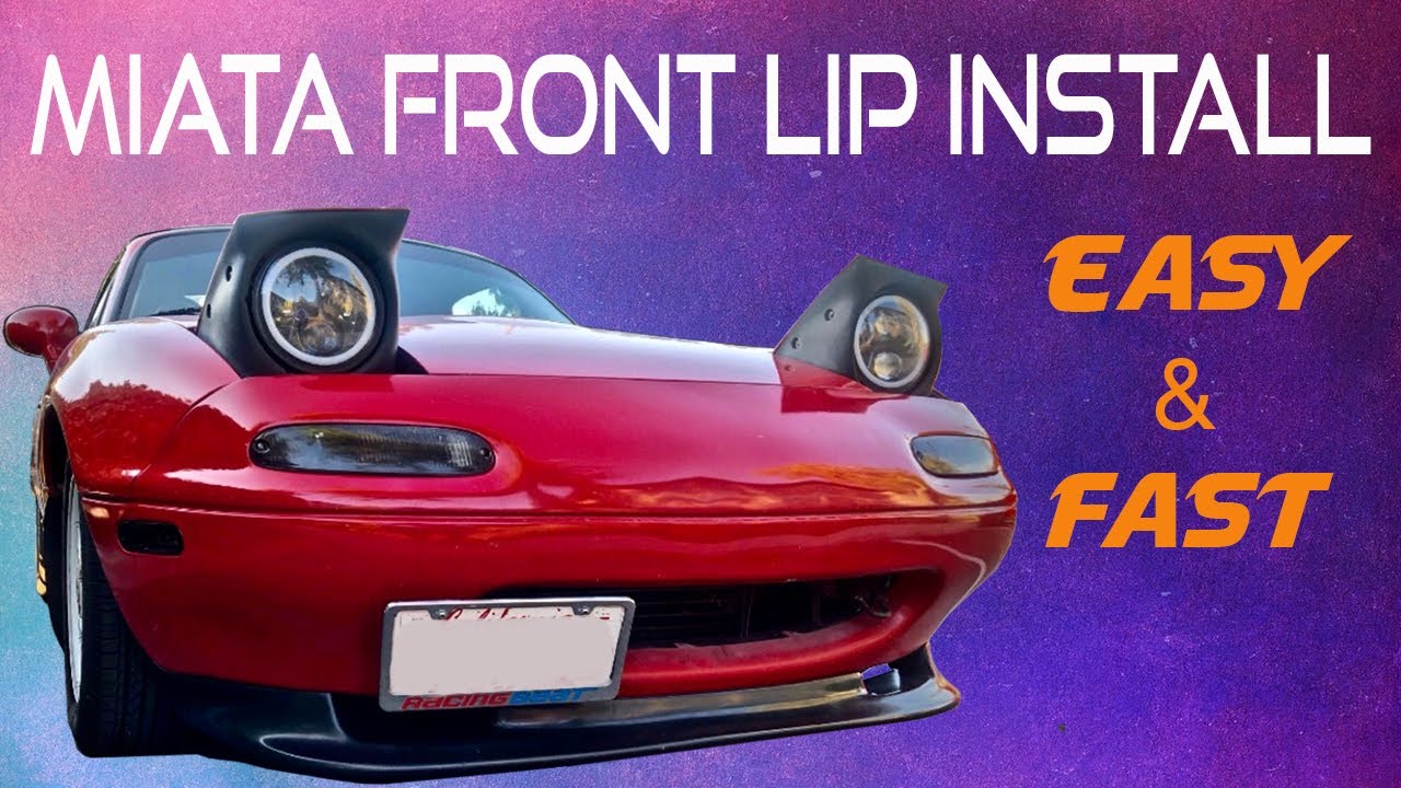 NA Miata Front Lip Install - YouTube