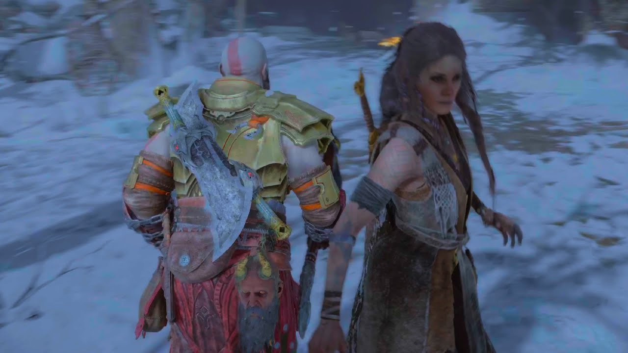 Atreus uses his dad trick to approach girls - God of War Ragnarok - YouTube