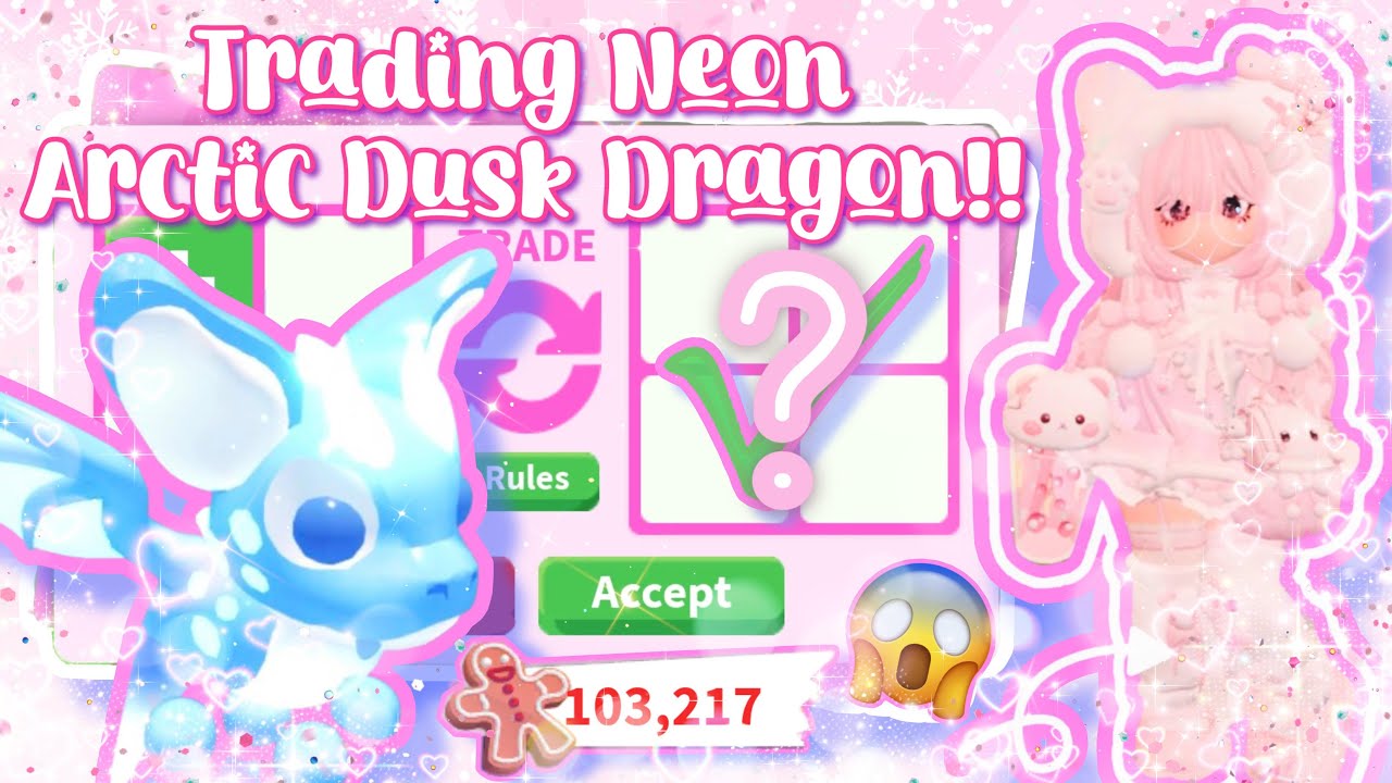 AMAZING OFFER!! Trading NEON ARCTIC DUSK DRAGON ️ || Adopt Me Christmas ...