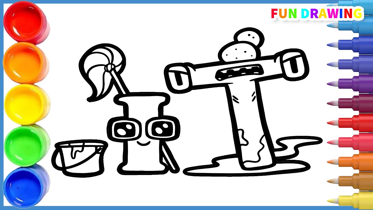 Drawing Alphabet Lore Slippery | Draw and Painting | FUN DRAWING - YouTube