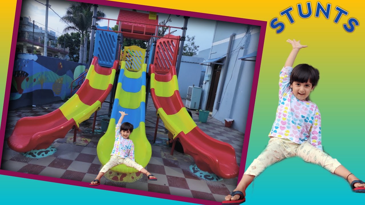 Stunts in fun park | Nava in park with kids | Stunts by kids | Family ...
