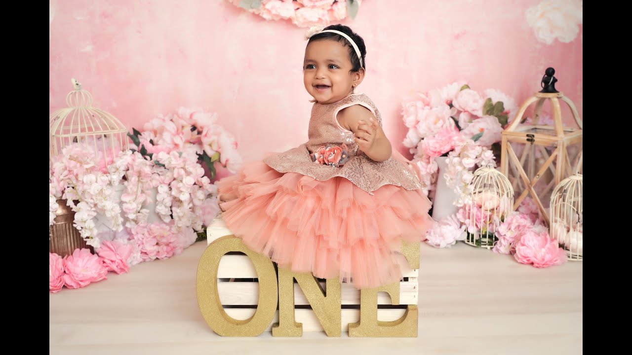Happy first birthday to our little princess, Esha Collooru ️ ️ ️ - YouTube