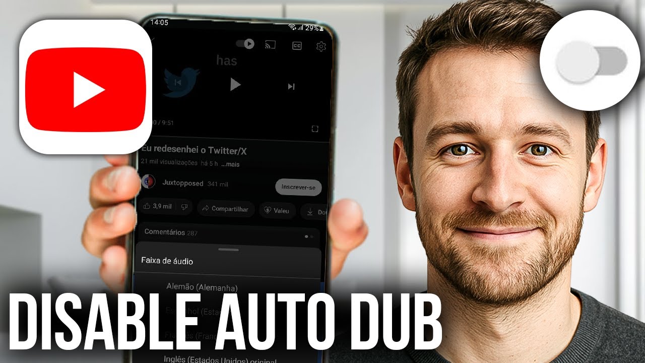 How To Turn OFF Auto Dubbing on YouTube Mobile Videos - YouTube