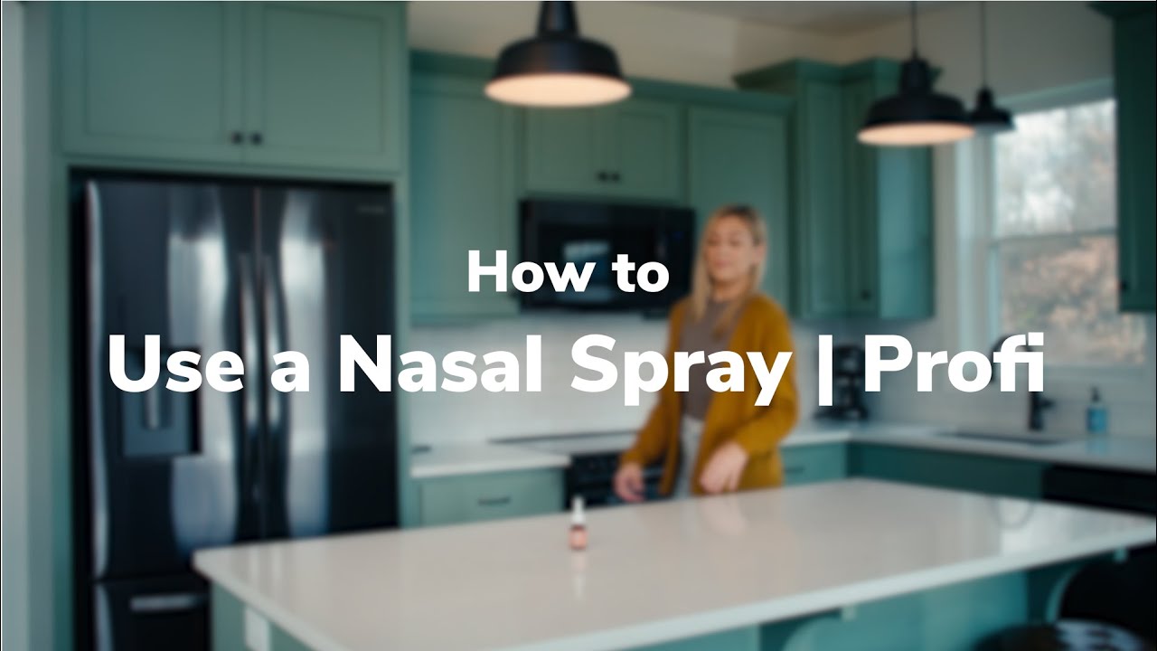 How to use a nasal spray | Profi Nasal Spray - YouTube