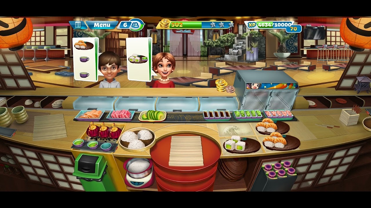 Cooking Fever Restaurant Sushi Level 10 - YouTube