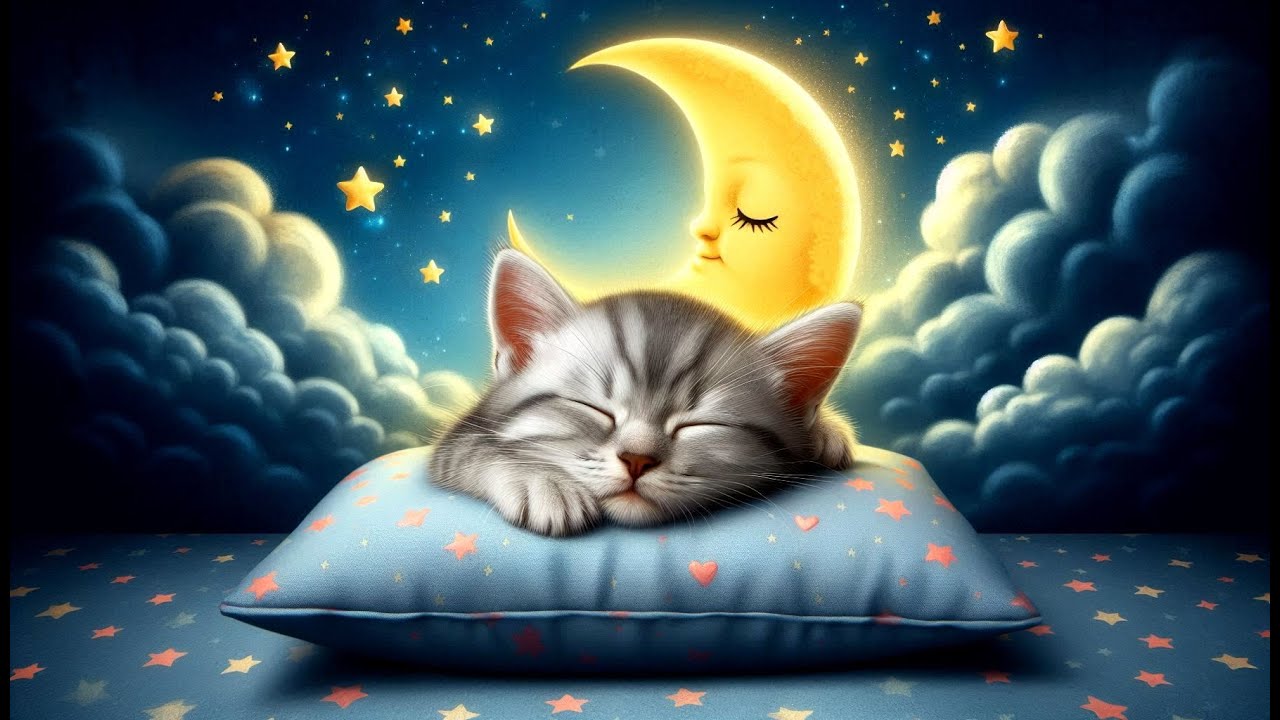 Lullaby for babies. Cute bedtime song about a kitten. - YouTube
