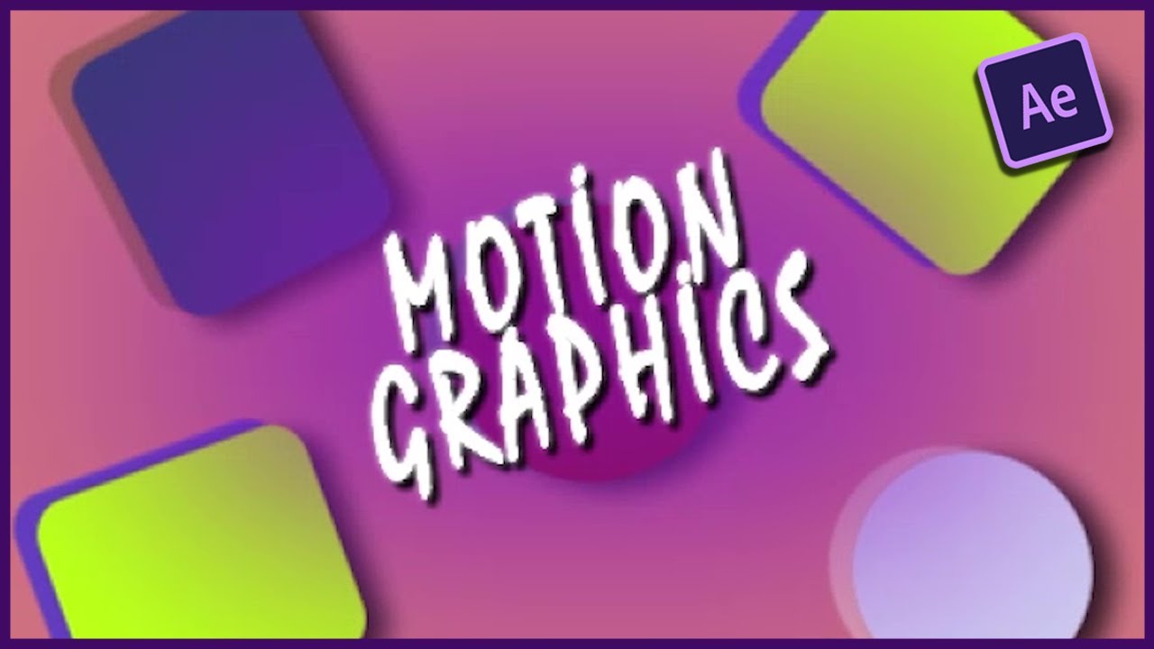 Creative Motion Graphics in After Effects - After Effects Tutorial ...