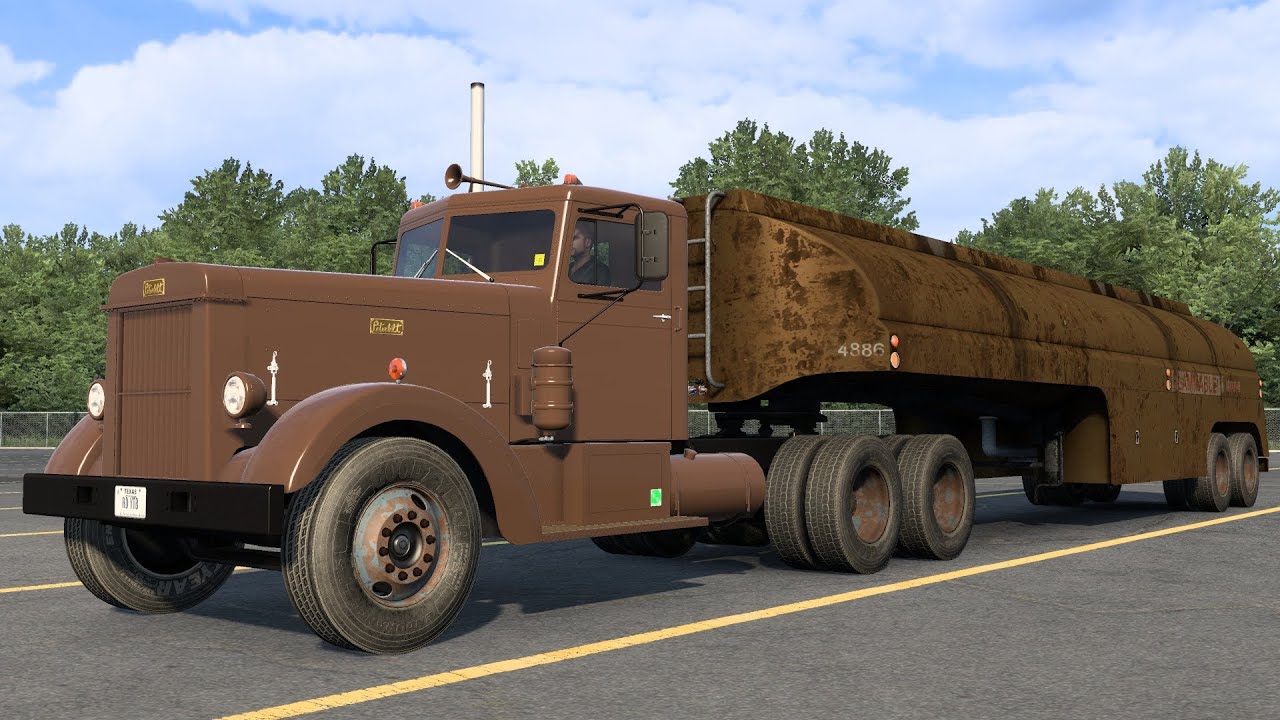 Peterbilt 350 Hauling Fruehauf Tanker Trailer - Movie "Duel" | American ...