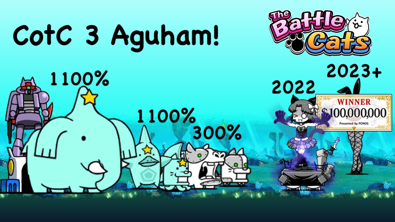 Battle Cats CotC 3 Aguham ft Crazed Moneko! - YouTube