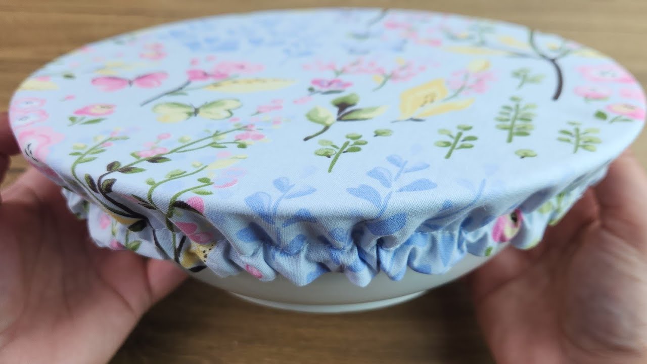 How to Sew a Reusable Fabric Bowl Cover – Easy & Eco-Friendly! - YouTube