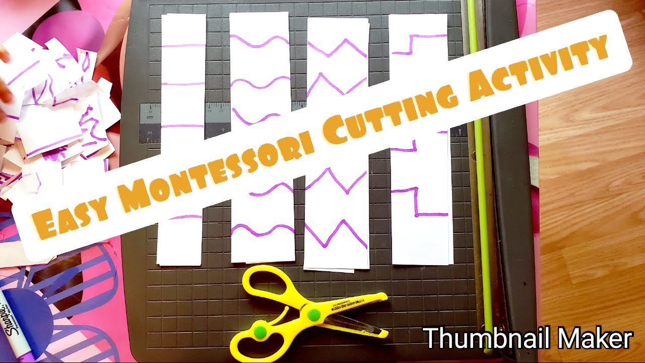 Easy Montessori Early Learning Preschool | Cutting Activity | Motor ...