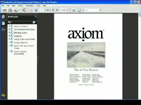 Axiom Computer Algebra System Information Sources - YouTube