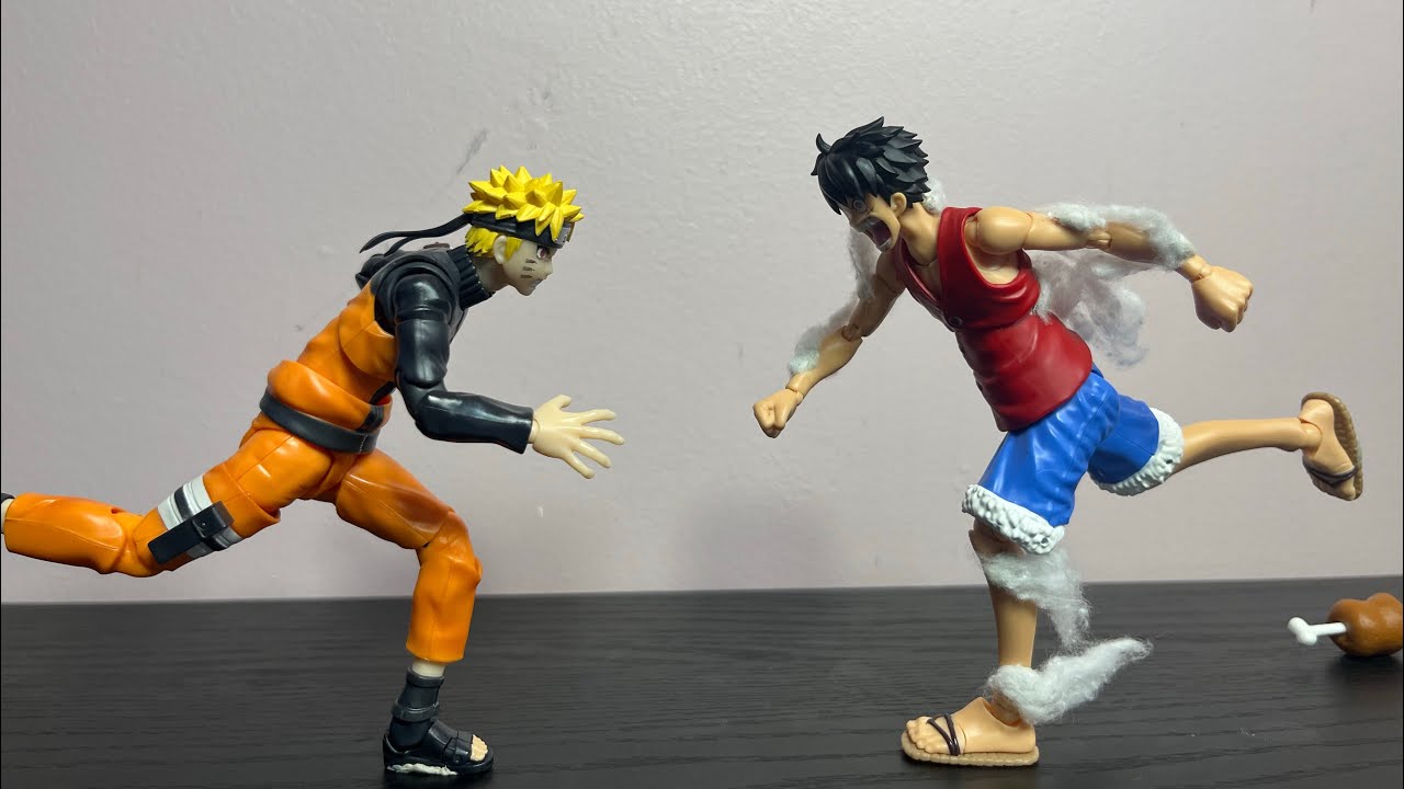 Stop motion Naruto vs luffy - YouTube