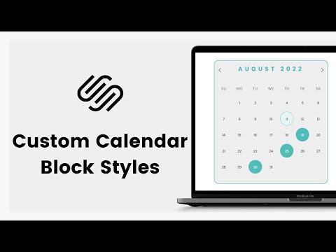 How to customize a calendar in Squarespace // Squarespace calendar ...