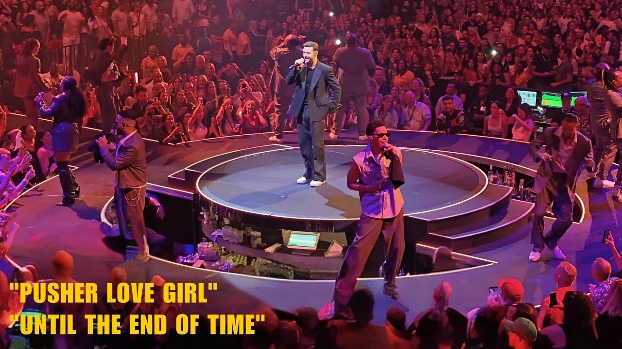 Justin Timberlake -"Pusher love girl"/"Until the End of Time" live in ...