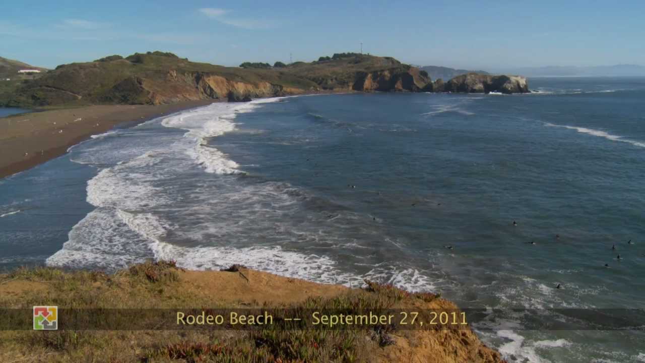 1 Minute Vacation - Rodeo Beach & Lagoon, Marin Headlands - YouTube