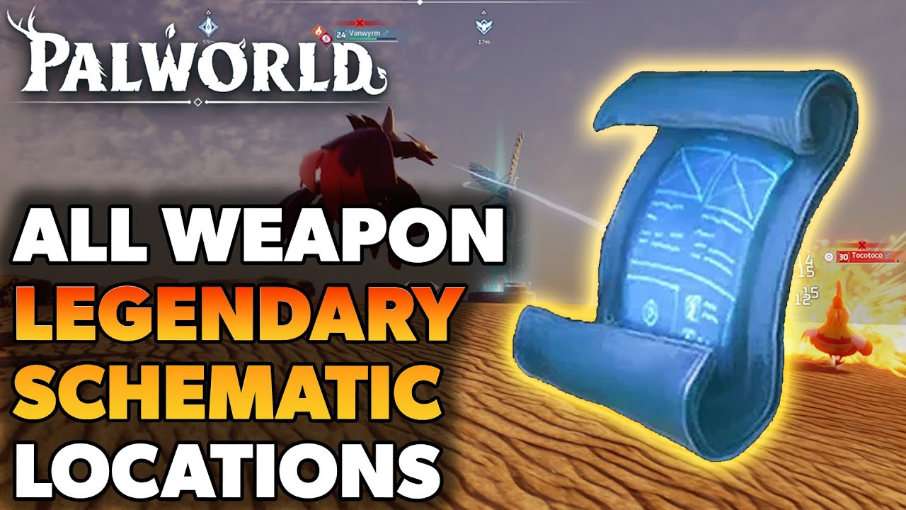 All Legendary Weapon Schematic Locations (+ How To Get Them) - YouTube