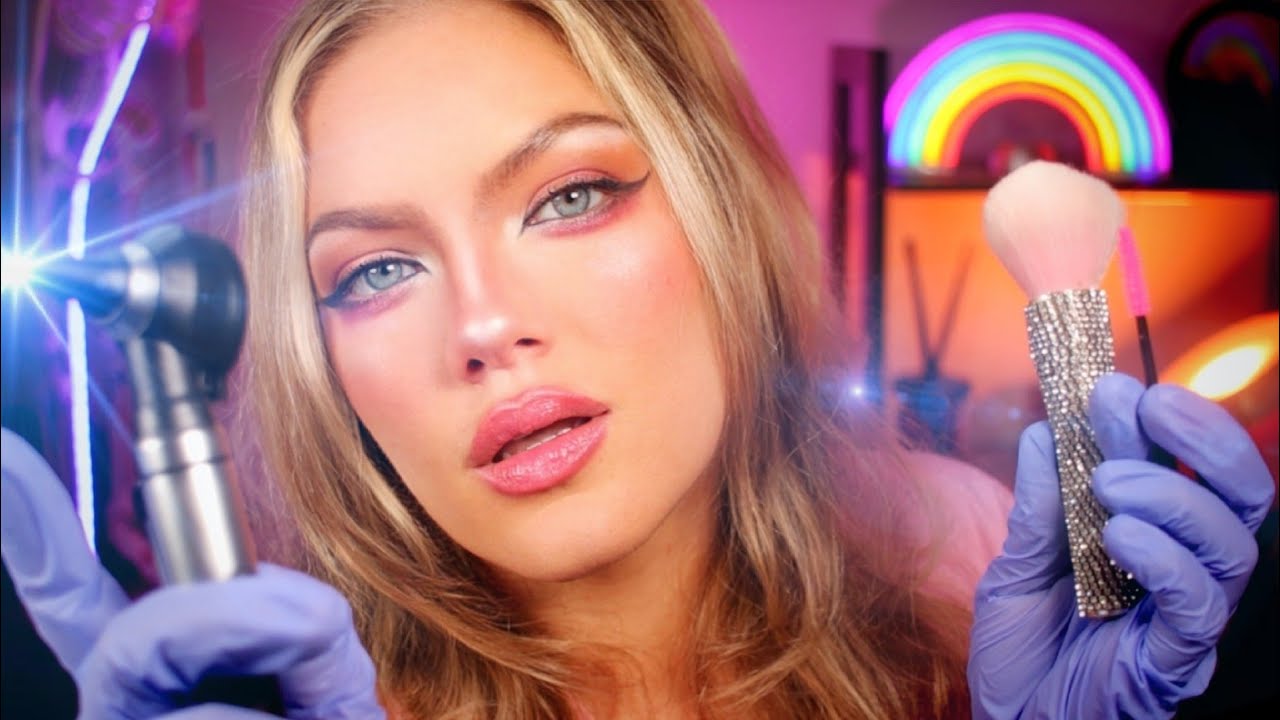 ASMR Ultimate ASMR Ear-to-Ear Otoscope Exam | Inaudible Up Close Whispers & Ear Cleaning for ...