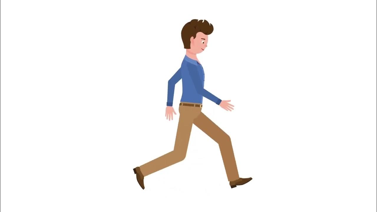 2D Character Walk Cycle Animation in After Effect - YouTube