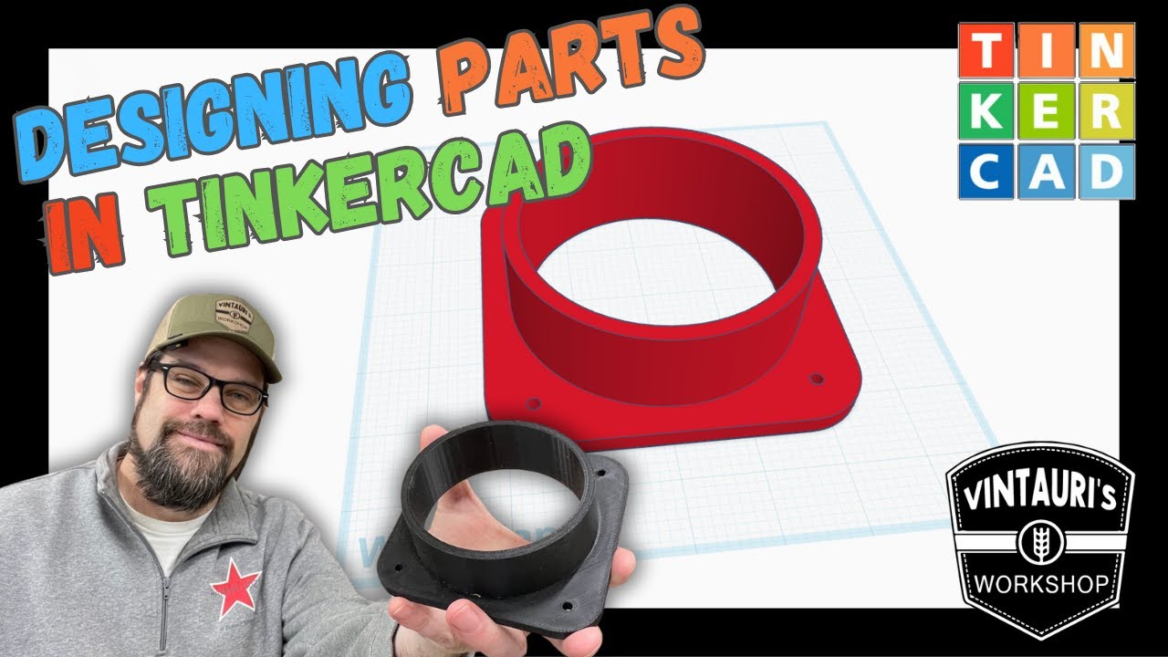 Creating 3D Printed Parts with Tinkercad and the Bambu A1! - YouTube
