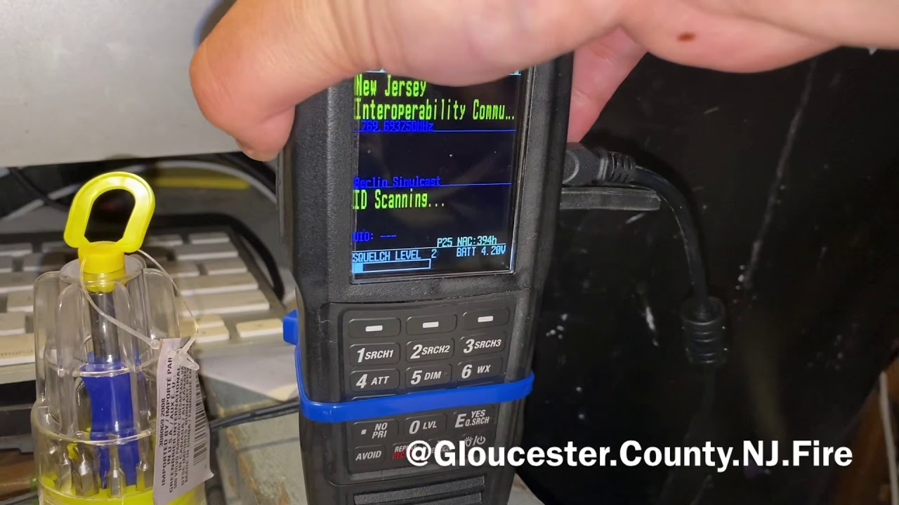 Uniden SDS-100 scanning the New Jersey State police troop A (South ...