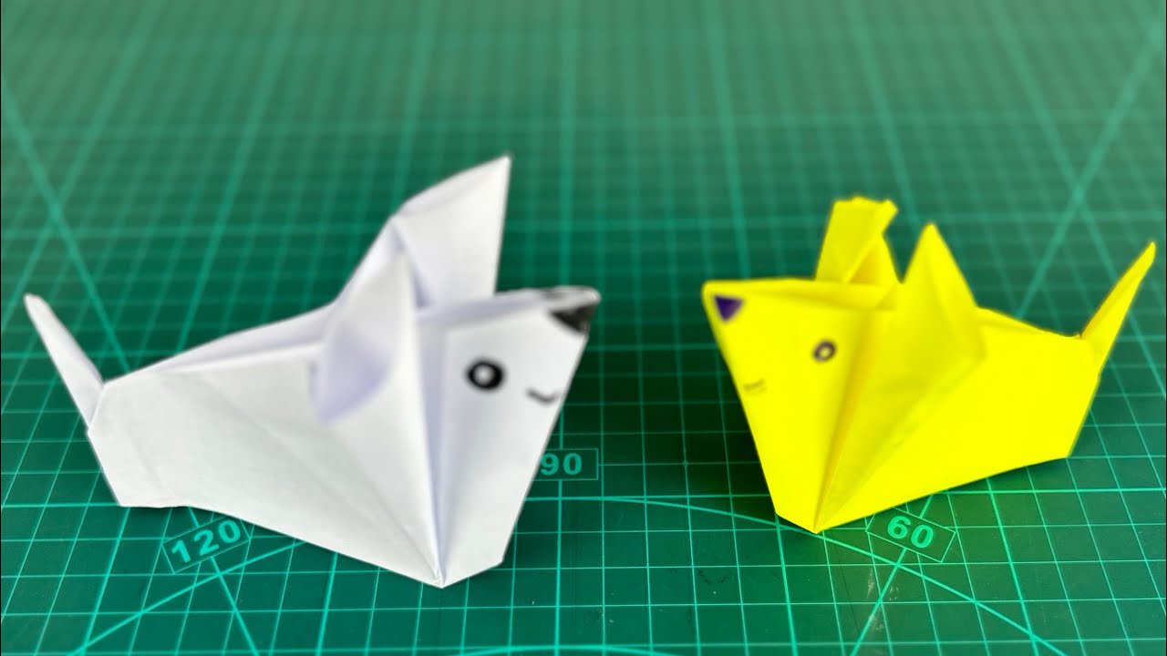 Paper Hamster | Easy origami tutorial | make it by yourself at home ...