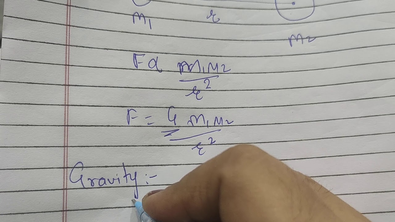 Gravitation force and relation between g and G - YouTube