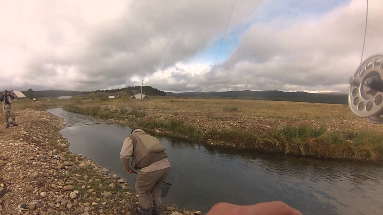 23" Rainbow at Sheridan Ranch, Island Park, Idaho - YouTube