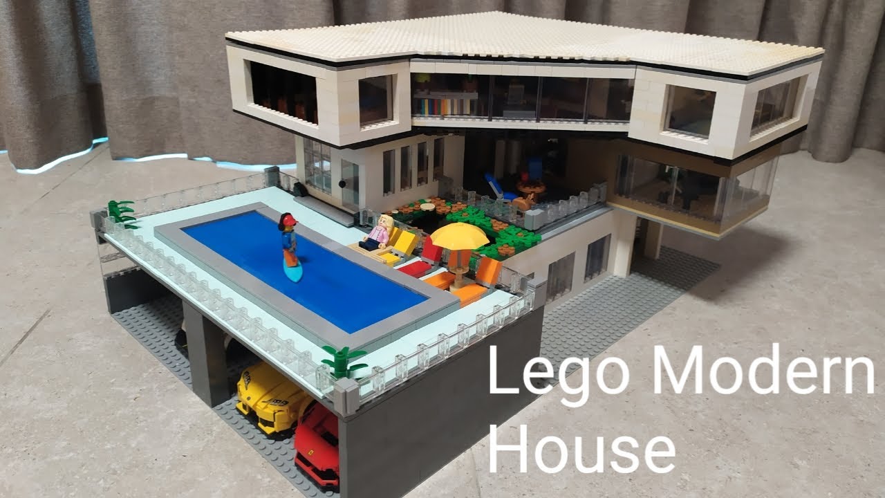 LEGO Modern House MOC - YouTube