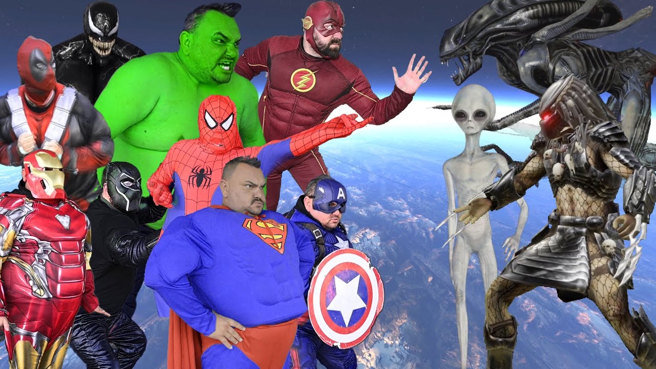 Superheroes VS All Aliens - YouTube