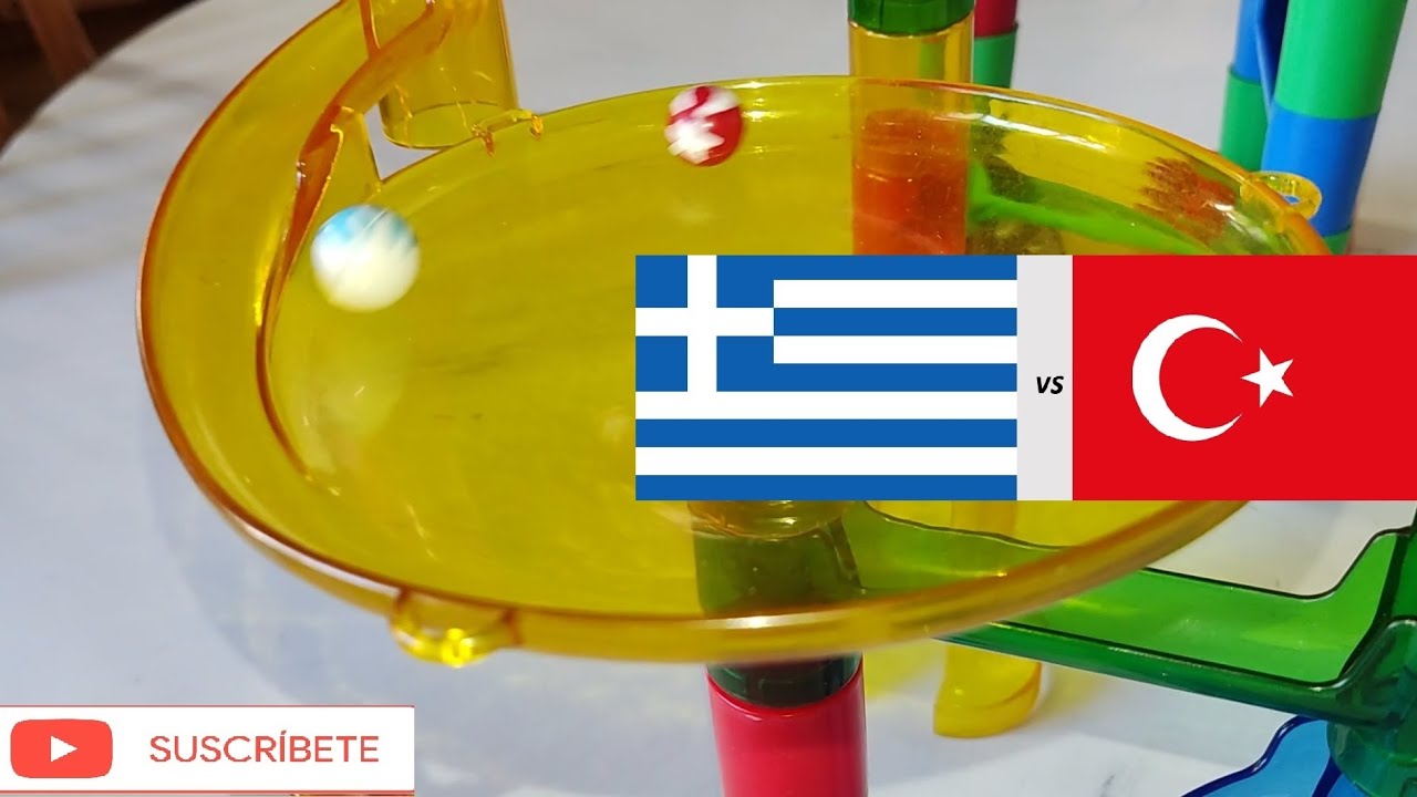 Marble run Grecia vs Turquía #marblerunrace #asmr #marble #marblerun # ...