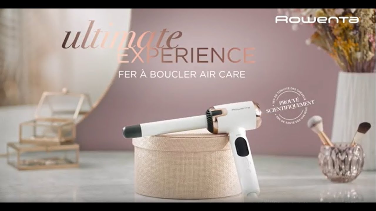ROWENTA | Ultimate Experience : Fer à boucler Air Care - YouTube