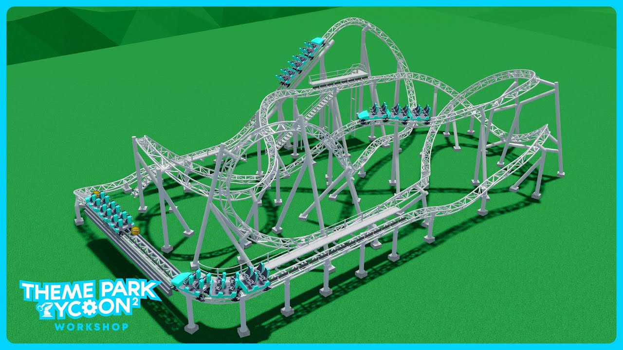 Compact Multi-Launch Coaster Blueprint in Theme Park Tycoon 2 - YouTube