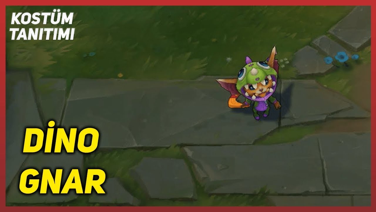 Dino Gnar (Kostüm Tanıtımı) League of Legends - YouTube