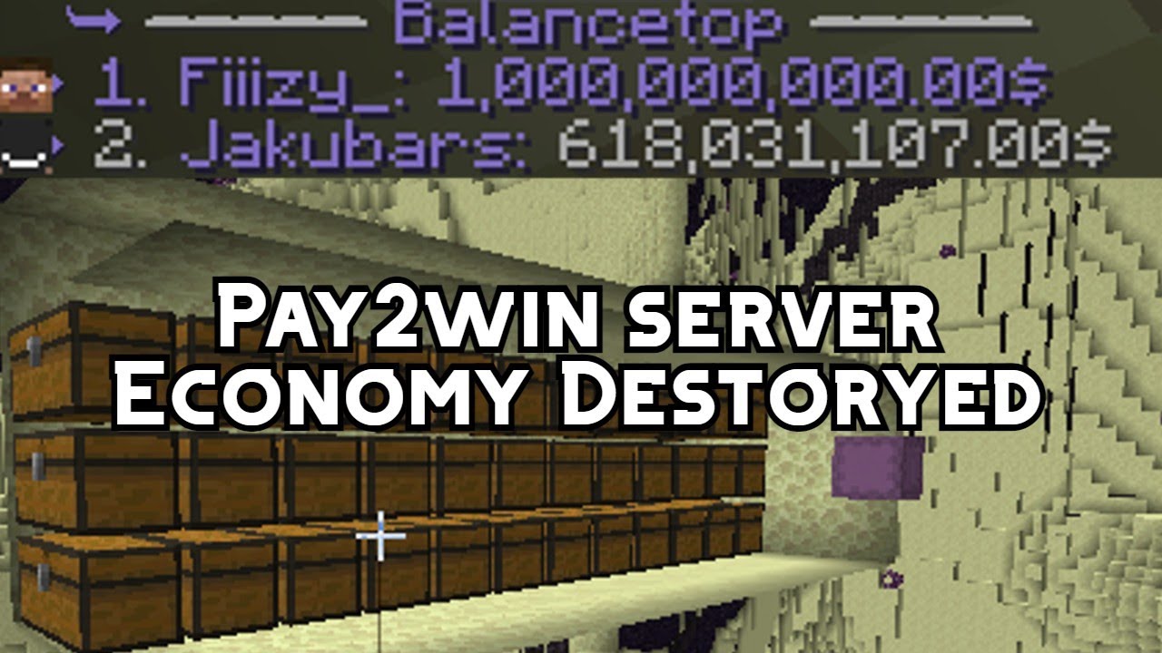 DUPING & Destroying the Economy of Czech Pay2Win Server- WarfareMC - YouTube