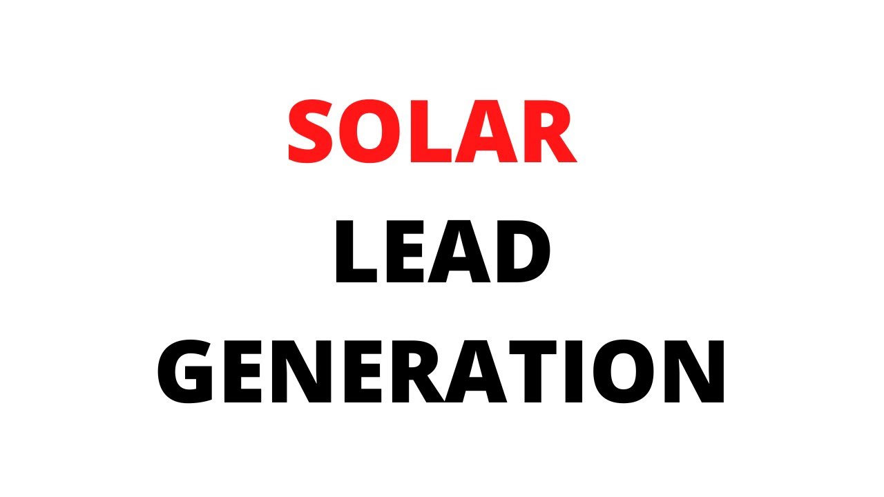 How Facebook Ad Works For Solar Lead Generation - YouTube