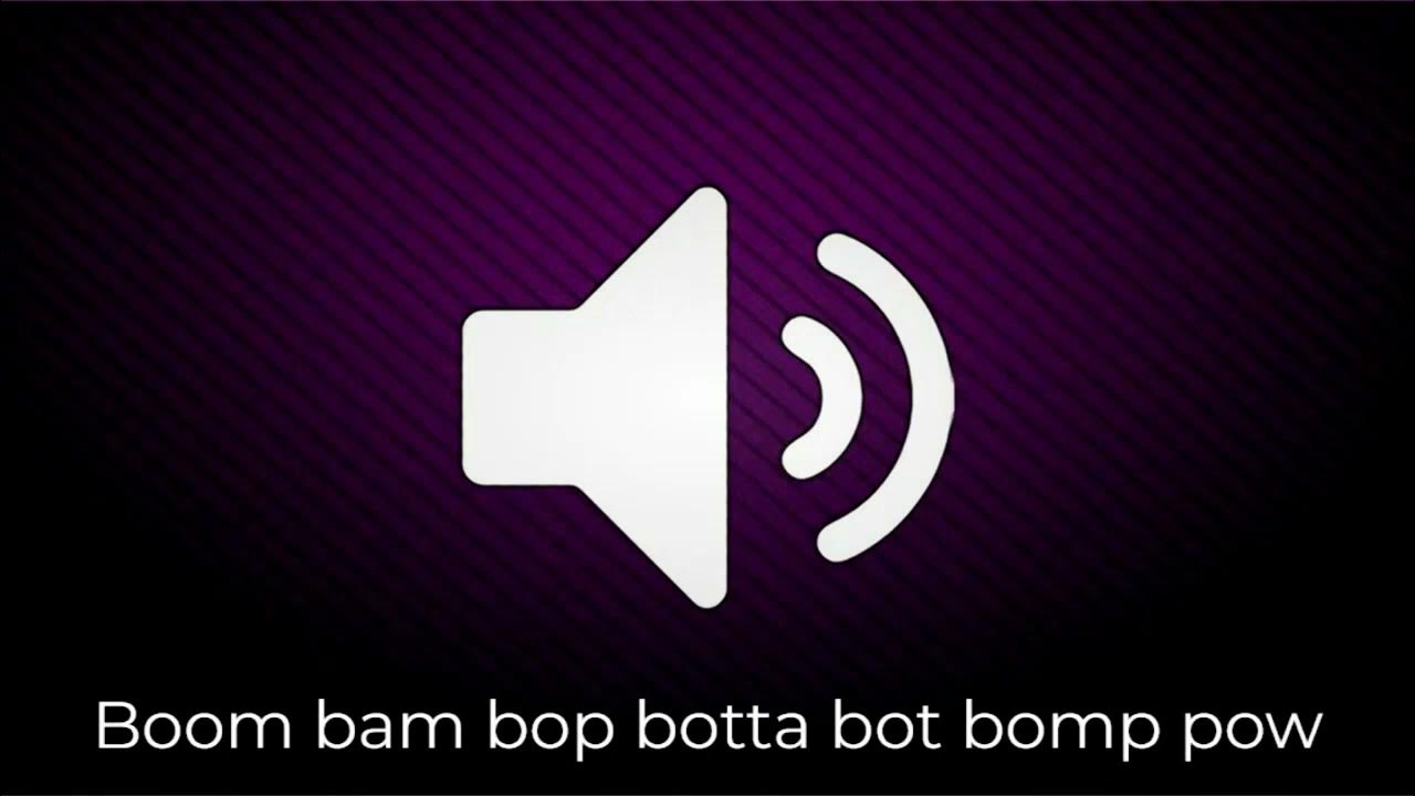 Efecto de sonido de Boom bam bop botta bot bomp pow - YouTube
