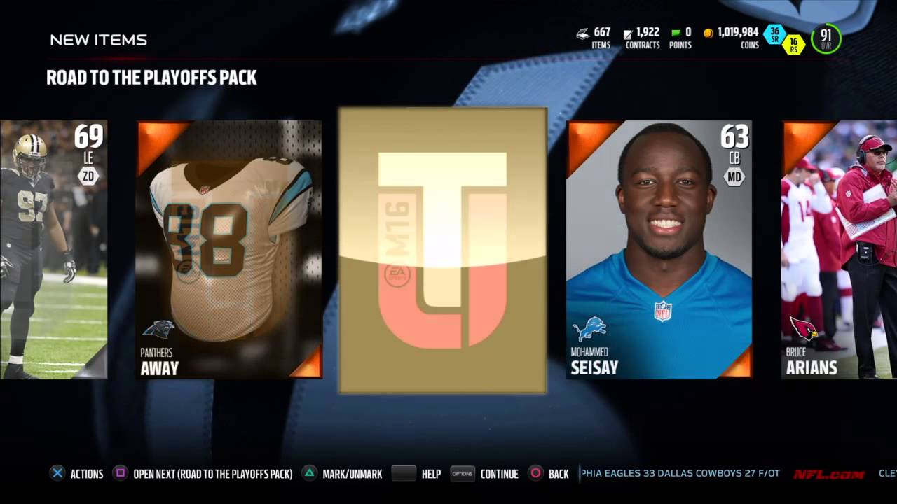 Madden NFL 16 Pack Openin Road To The Playoff Packs These Are New - YouTube
