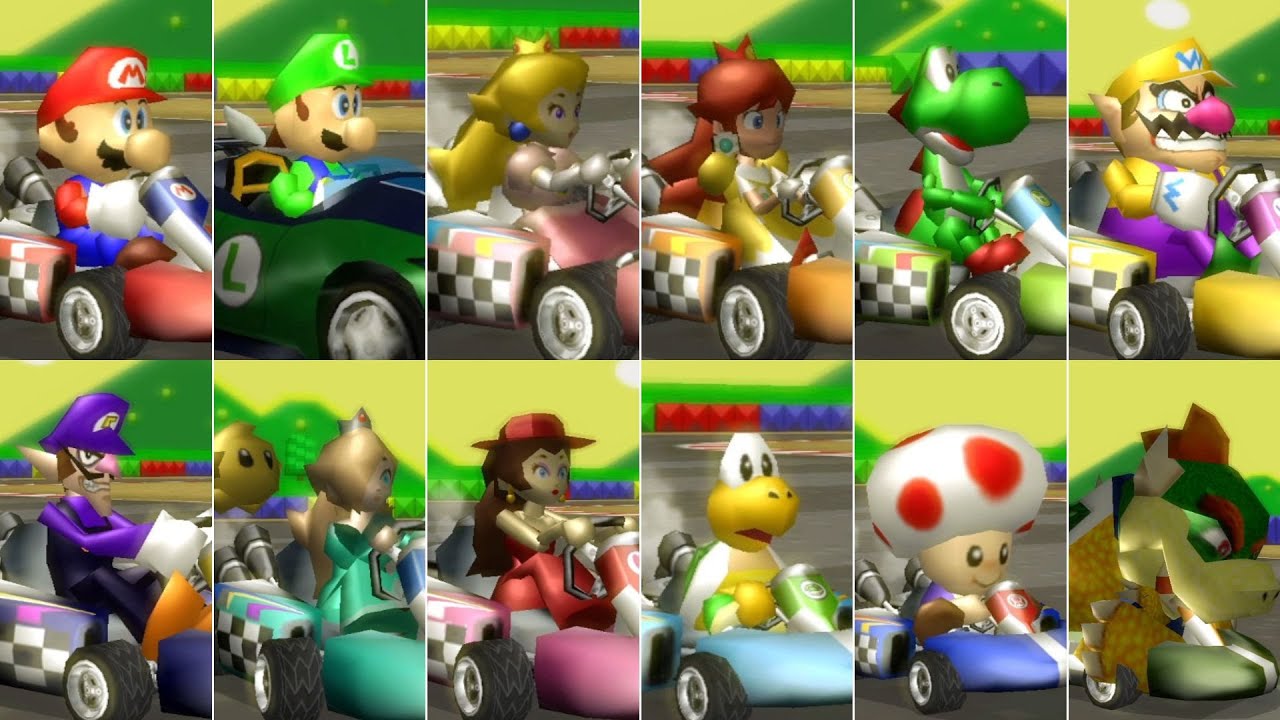 If 12 N64 Characters Were In Mario Kart Wii - YouTube