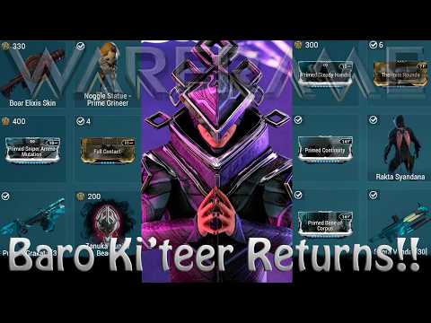 Warframe - Baro Ki'Teer Returns! [10th July 2026]