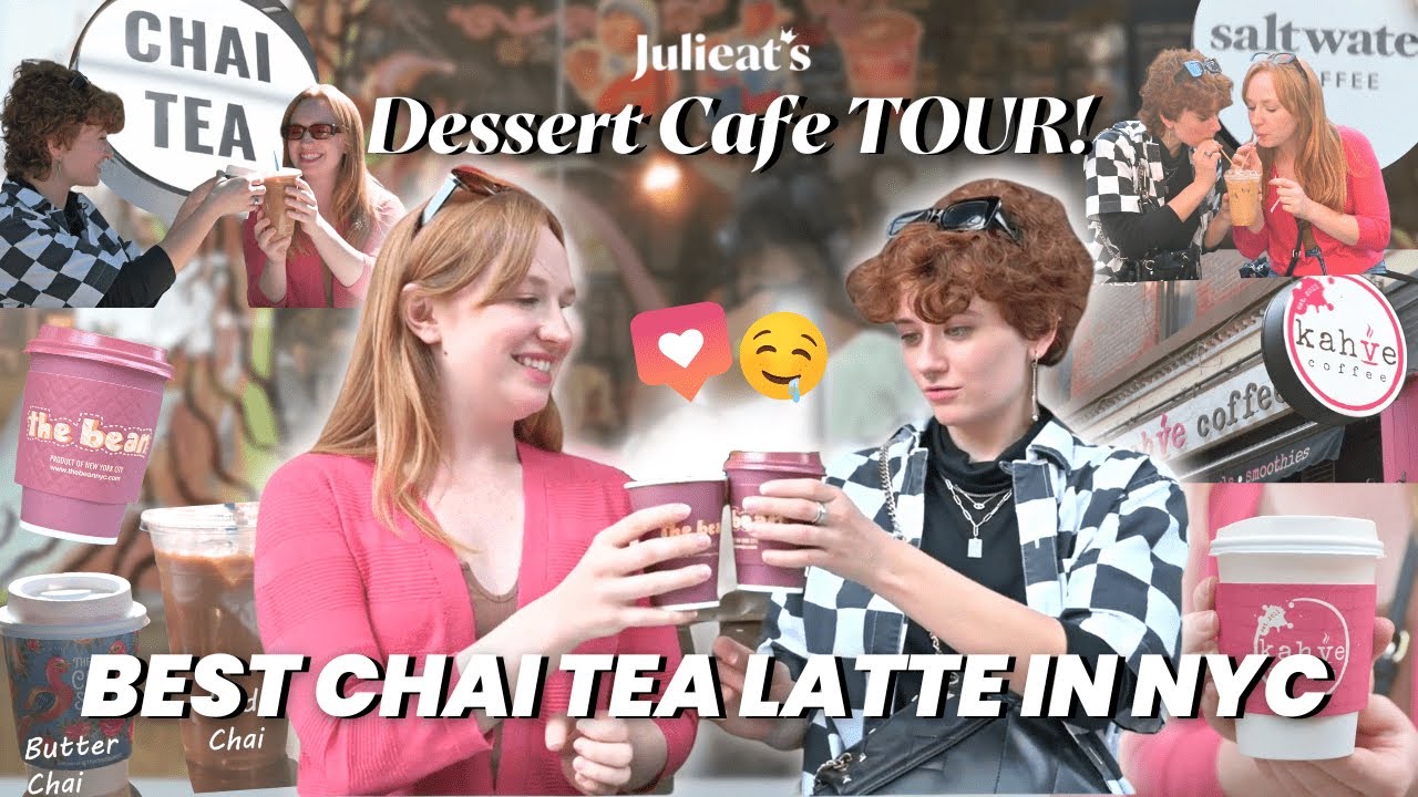 Best Chai Tea Latte In NYC | Julieat's Dessert Cafe TOUR! - YouTube