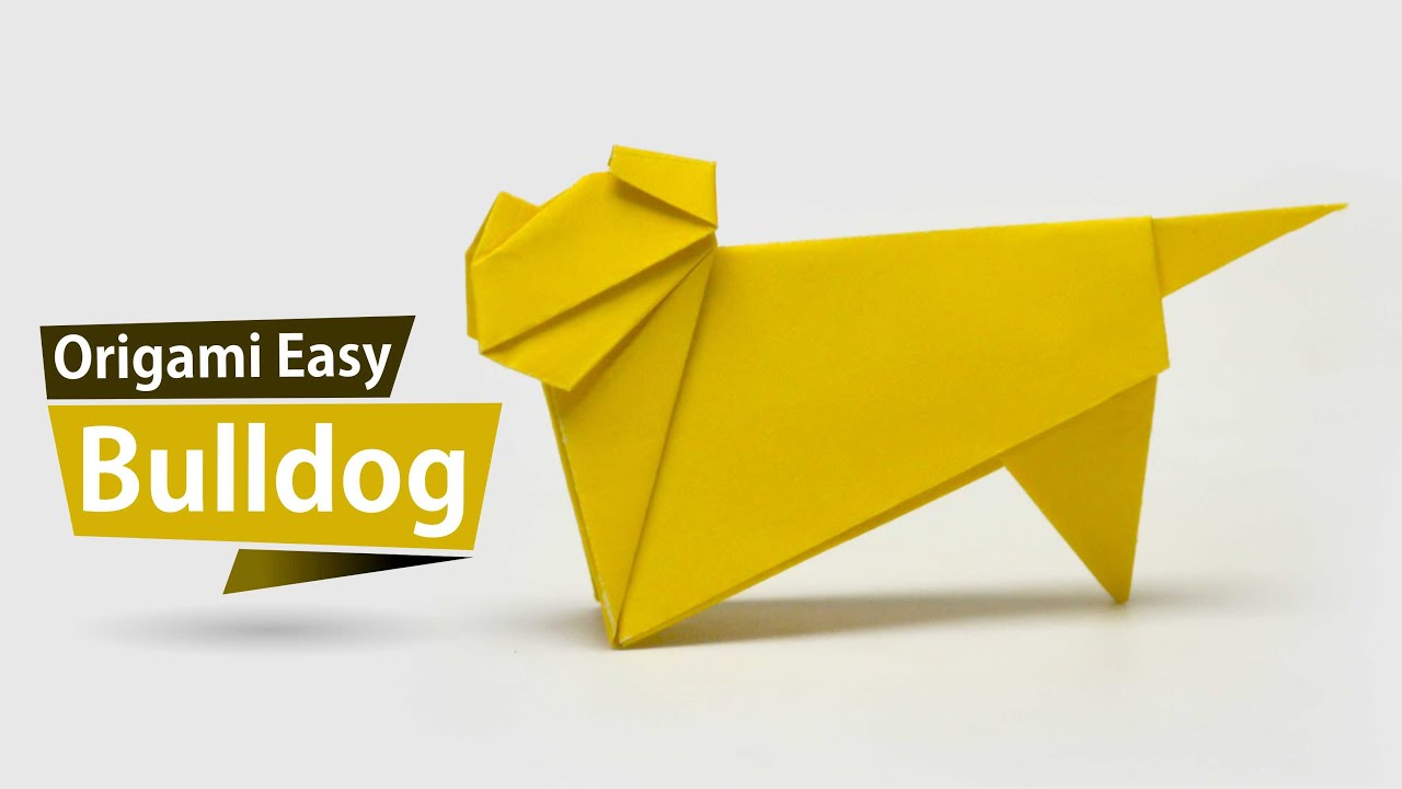 How to make an origami bulldog - YouTube