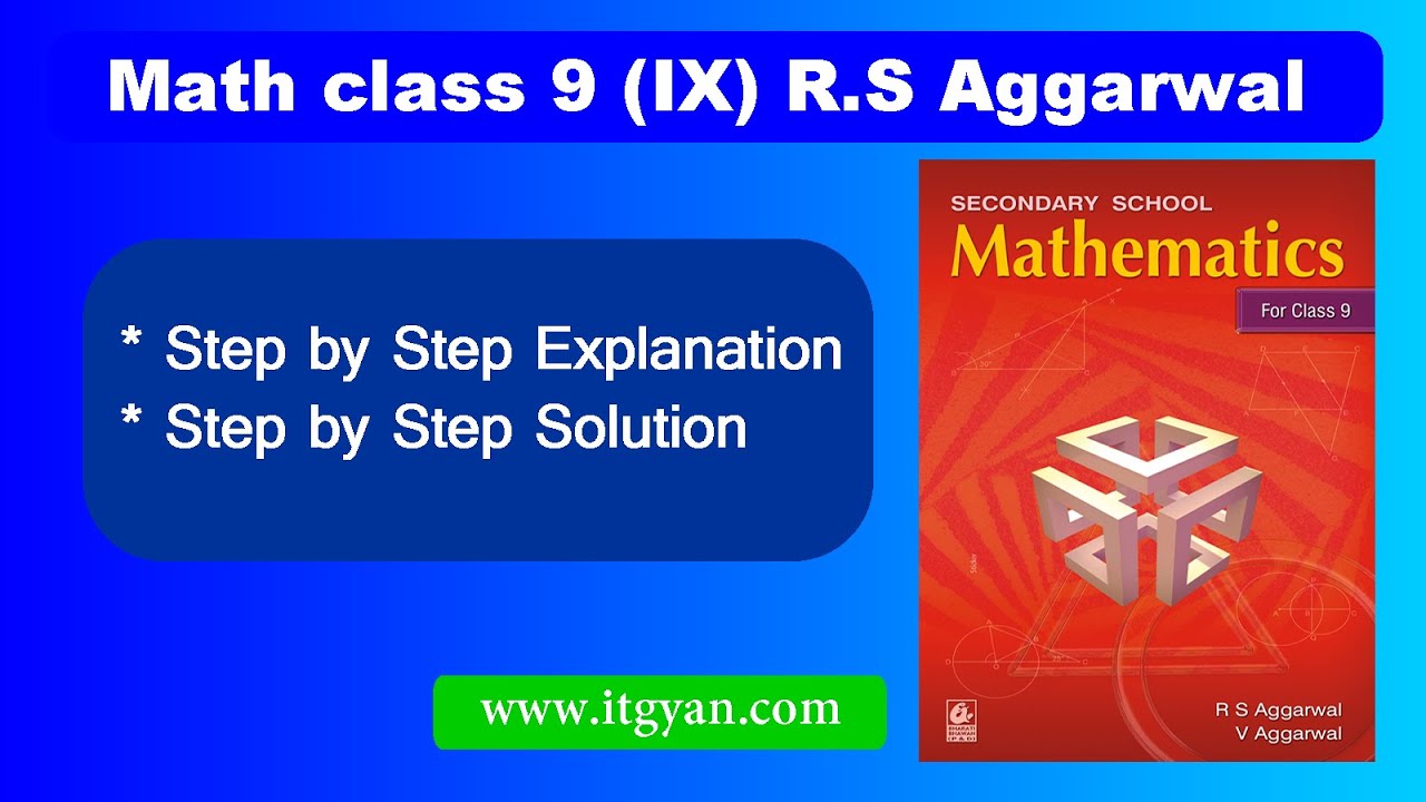 Math class 9 (IX) RS Aggarwal Chapter-1 Number System Part-3 (Step wise ...