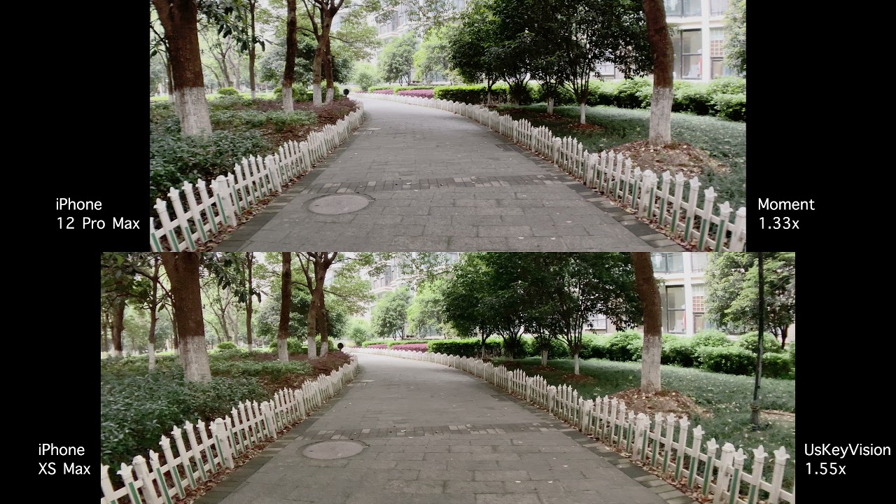 smartphone anamorphic lens aspect ratio: 1.33x vs 1.55x - YouTube