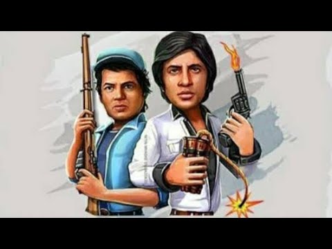 Sholey movie Jay and veeru comedy scenes 😂😂😂 cartoon masti 😂😂😂😂#comedy ...