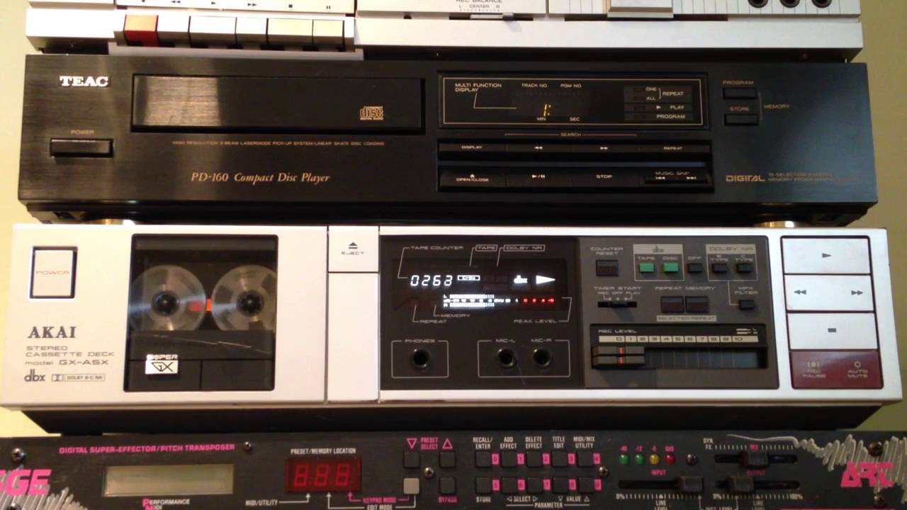 Akai GX-A5X cassette tape recorder with DBX noise reduction - YouTube