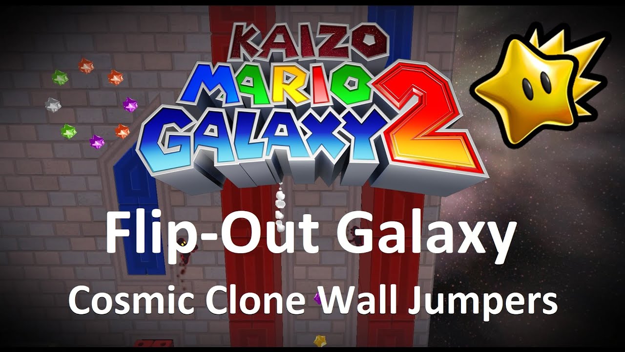 Kaizo Mario Galaxy 2 | Flip-Out Galaxy – Cosmic Clone Wall Jumpers ...